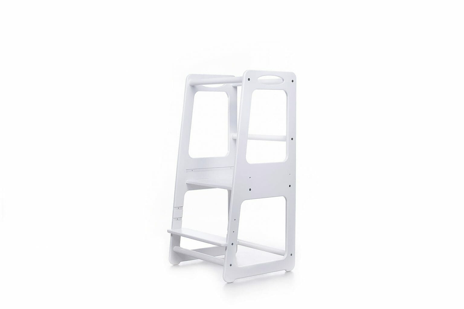 Montessori kitchen helper tower in white • Petite Kingdom